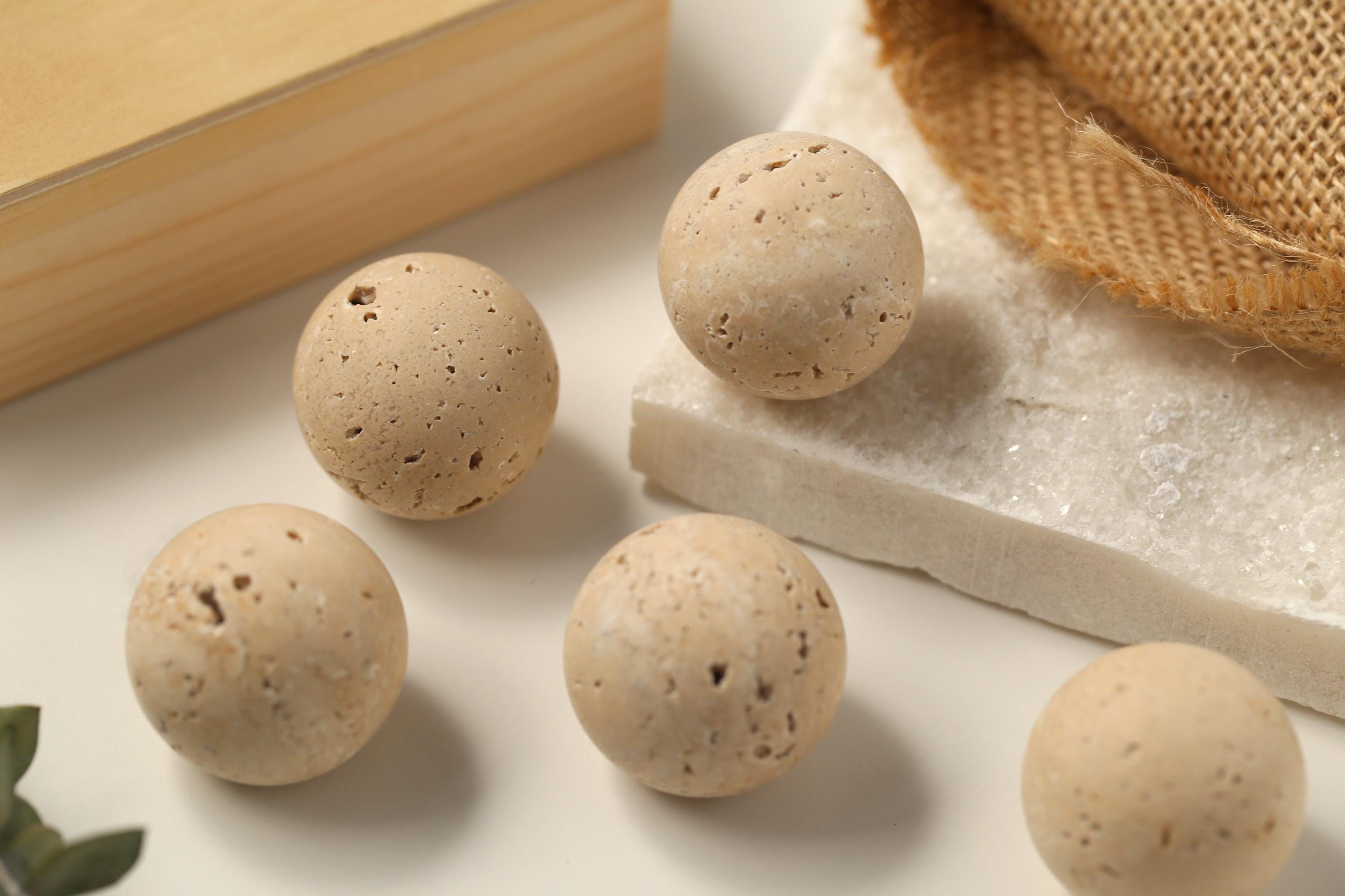 Travertine Brass Cabinet Drawer Knob, Marble Handles Knobs Hardware ...