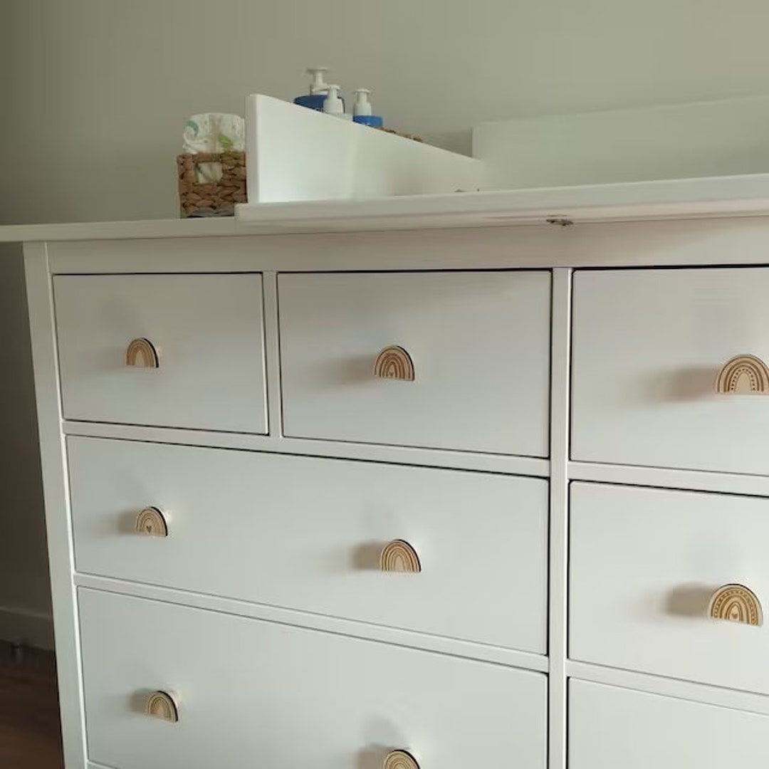 Wooden Rainbow Cabinet Handles, Boho Nursery Drawer Knobs for Ikea ...