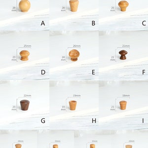Mini Wooden Cabinet Knobs Pulls, Tiny Knobs for Diy Box, Custom ...