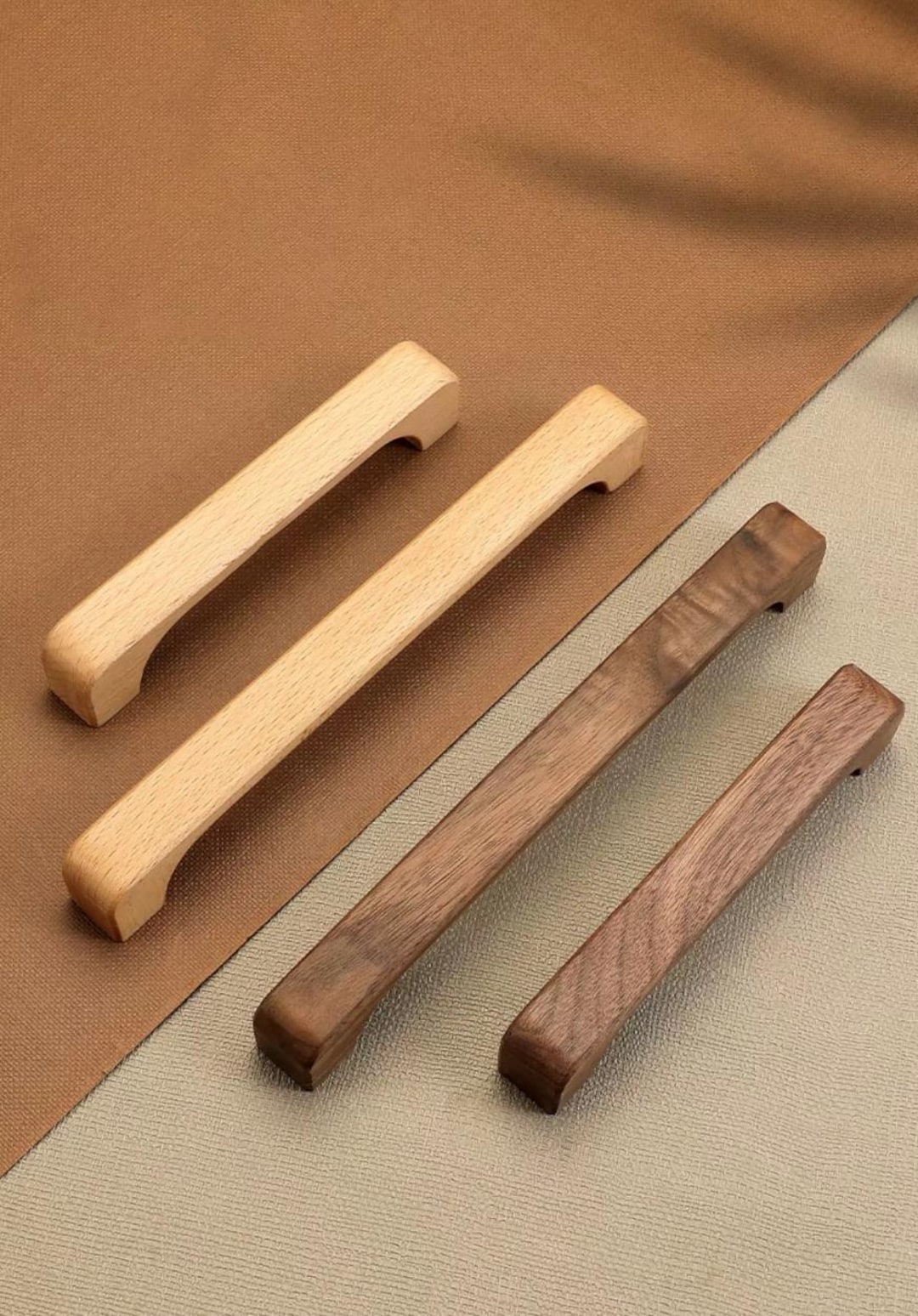 Wooden Cabinet Handles, High Quality Wood Handles Hardware, Minimalist ...