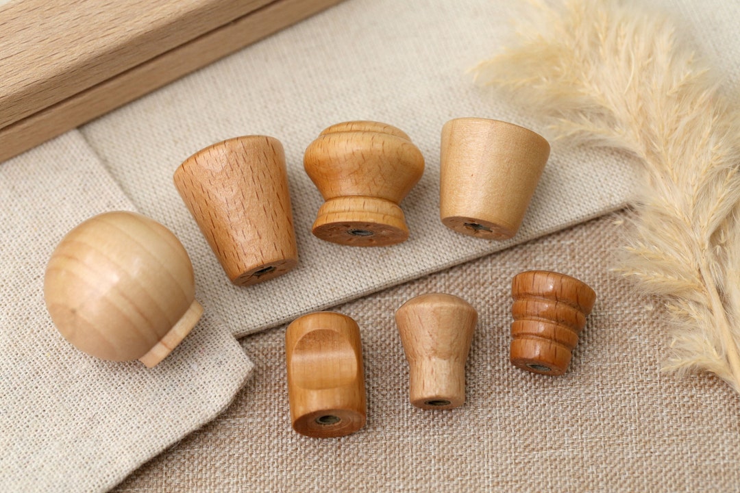 Mini Wooden Cabinet Knobs Pulls, Tiny Knobs for Diy Box, Box Knobs ...