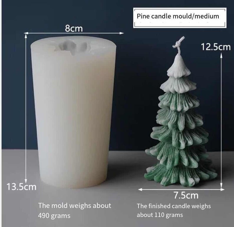 Christmas Candle Mold Christmas Tree Candle Mold Christmas - Etsy