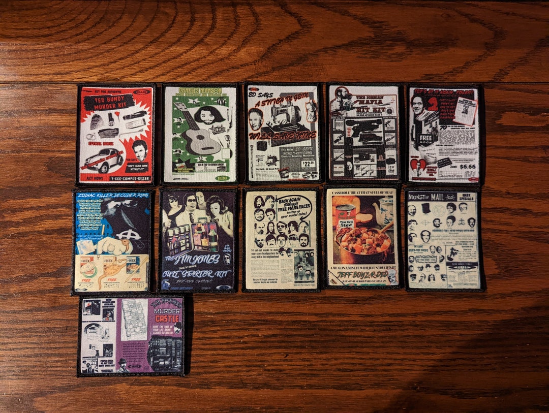 Tasteless Parodies Serial Killer Patches - Etsy