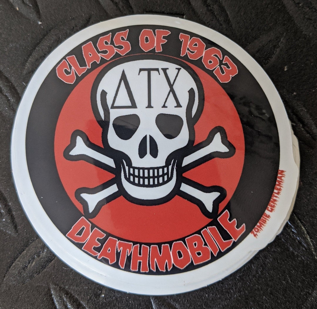 Round Deathmobile Animal House Vinyl Sticker - Etsy