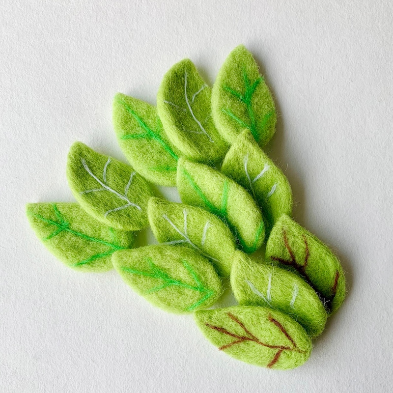 Felt Leaves - Etsy