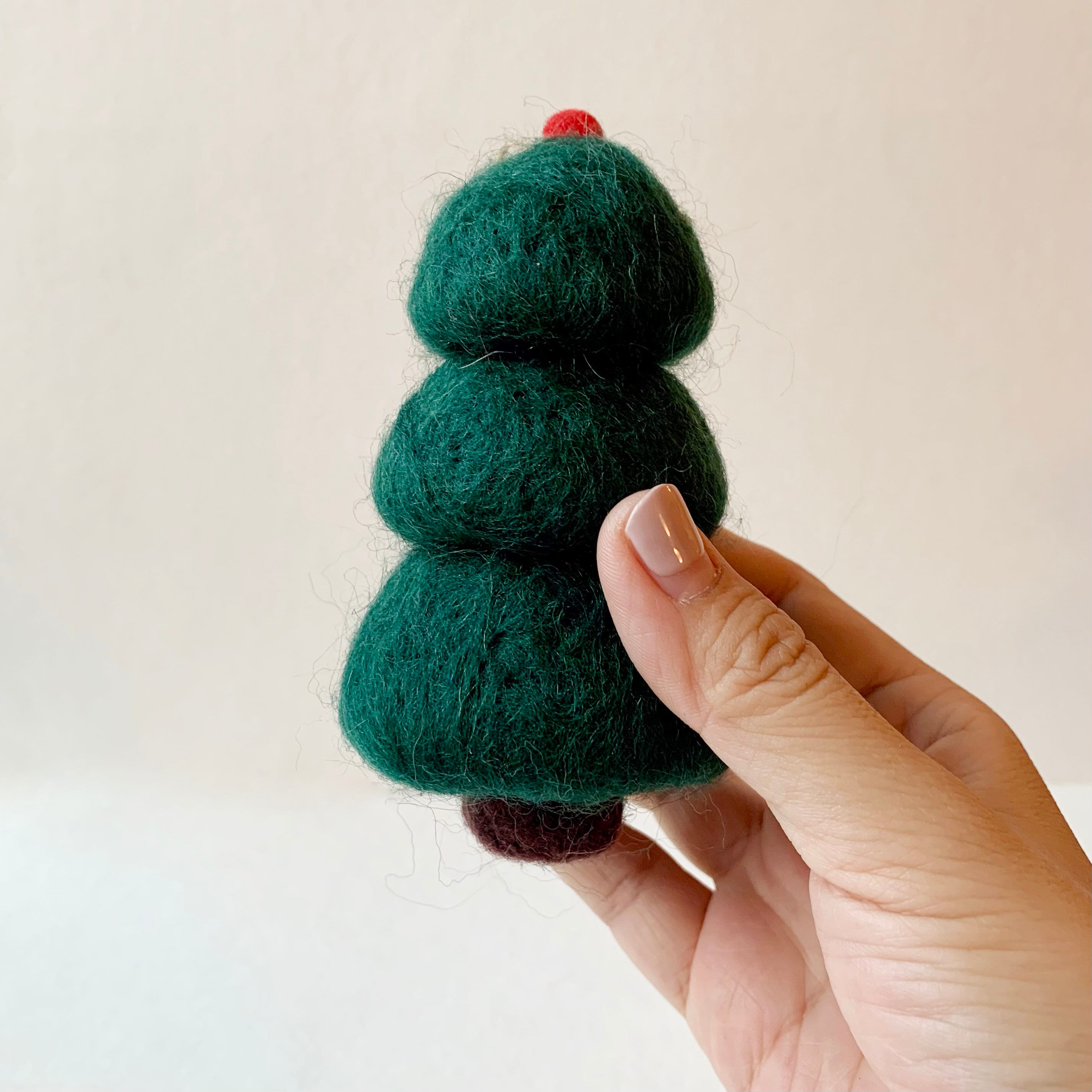 Wool Felt Christmas Tree Ornaments Felted Christmas Trees | Etsy