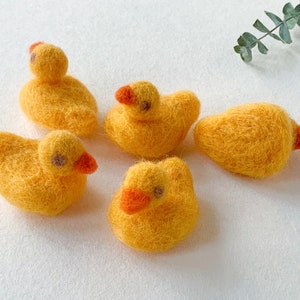 Felted Yellow Duck, Wool Felt Duck, Needle Felt Ducks, Felted Duck ...