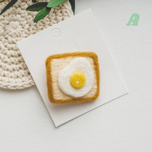 Felted Toast, Felted Bread, Felted Fried Egg, Felted Breakfast, Felting ...