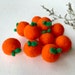 Felted Orange Wool Felt Orange Needle Felt Orange Felted - Etsy