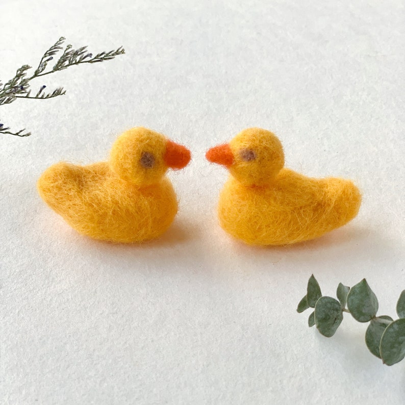 Felted Yellow Duck Wool Felt Duck Needle Felt Ducks Felted - Etsy