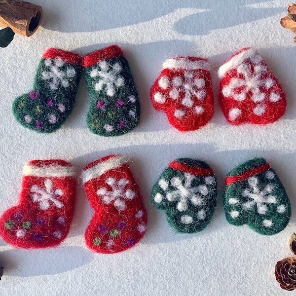 Wool Felted Mittens - Etsy