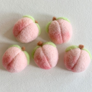 Felted Peach, Wool Felt Peach, Peach Decor, Woolen Peach, Felted Fruit ...