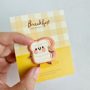 Breakfast Patches, Embroidered Patch, Avocado, Toast, Egg Patches, Self ...