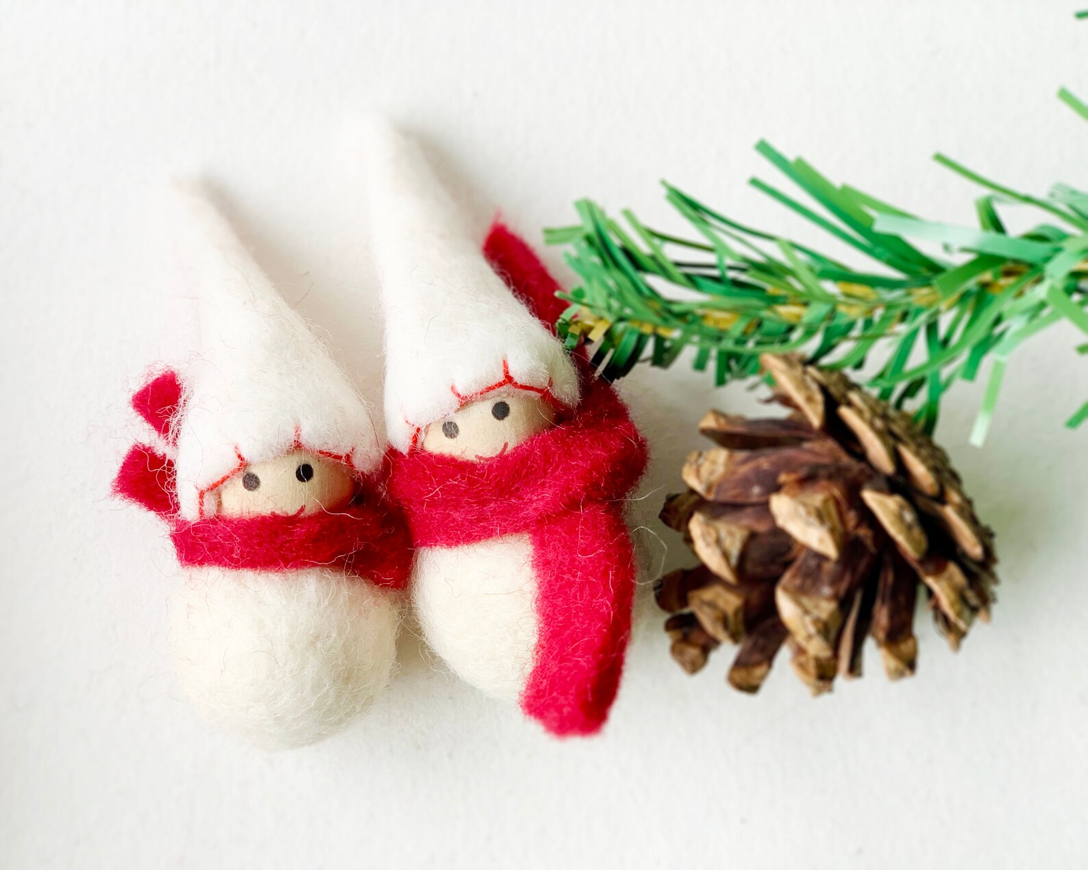 Felted Snowman Wool Felt Snowman Snowman With Pointed Hat - Etsy