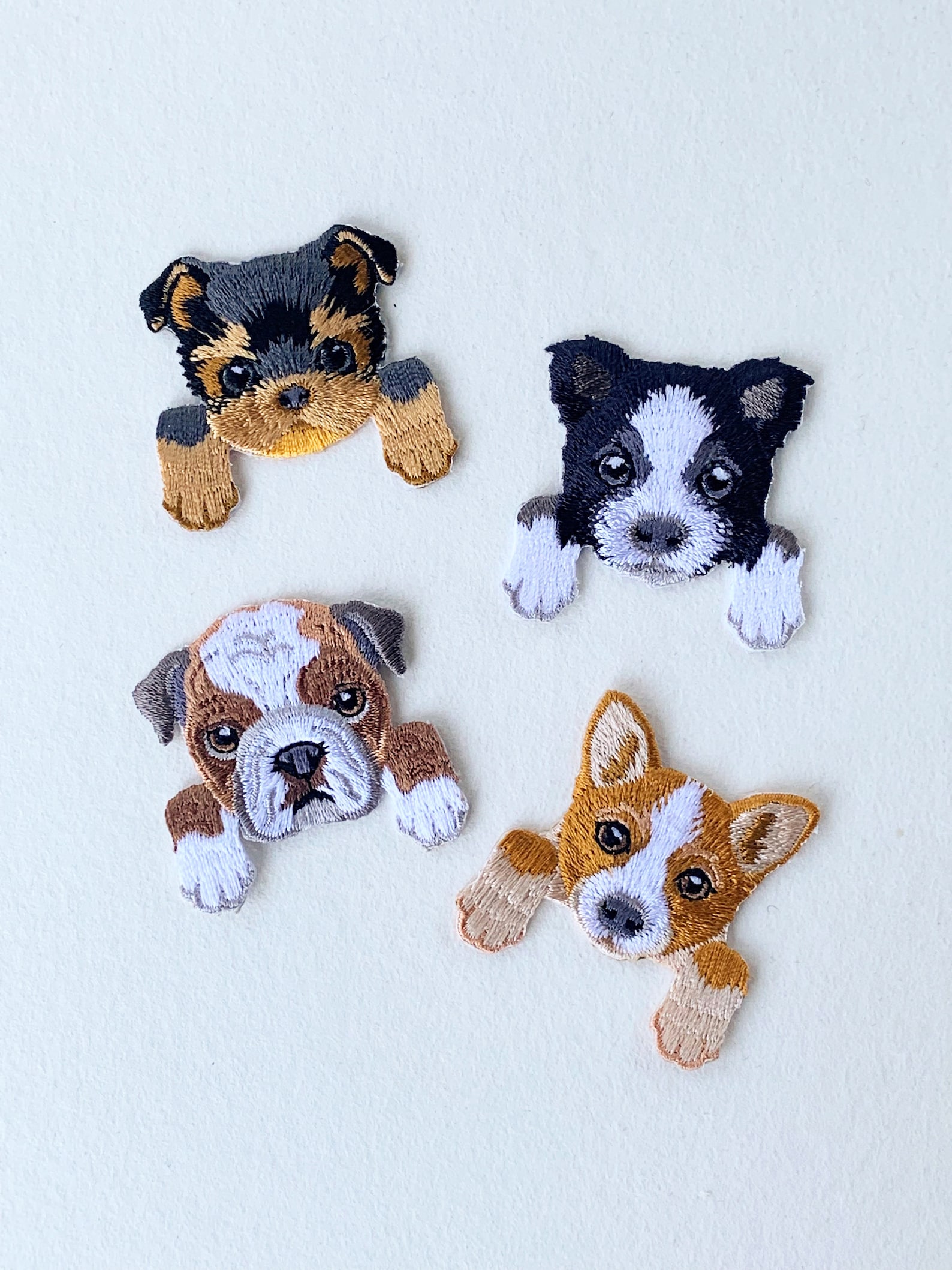 Embroidered Dogs Patch, 10 Styles, Puppy Patches, Iron on Sew on Pet ...