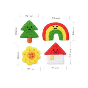 Cute Embroidered Patches, Little Icons Patchs, Self Adhesive Patches ...