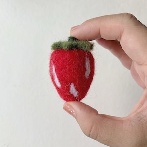 Handmade Needle Felted Strawberry, Summer Decor - Etsy