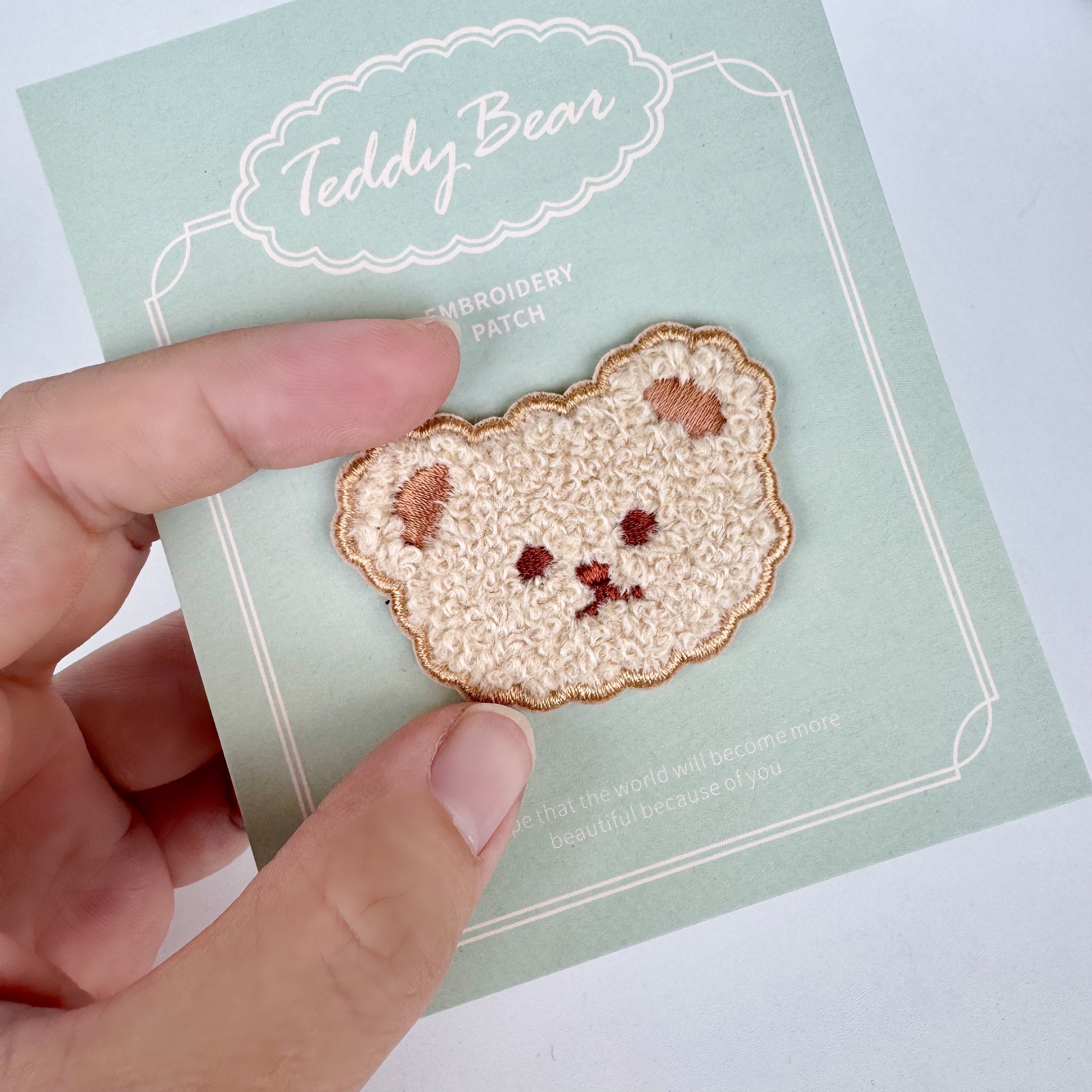 Teddy Bear Patch, 3 Colors, Chenille Animal Patches, Iron on Sew on ...