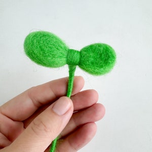 Felted Seedling Decor, Wool Plant Sprouts, Gifts for Gardeners (10 Pcs ...
