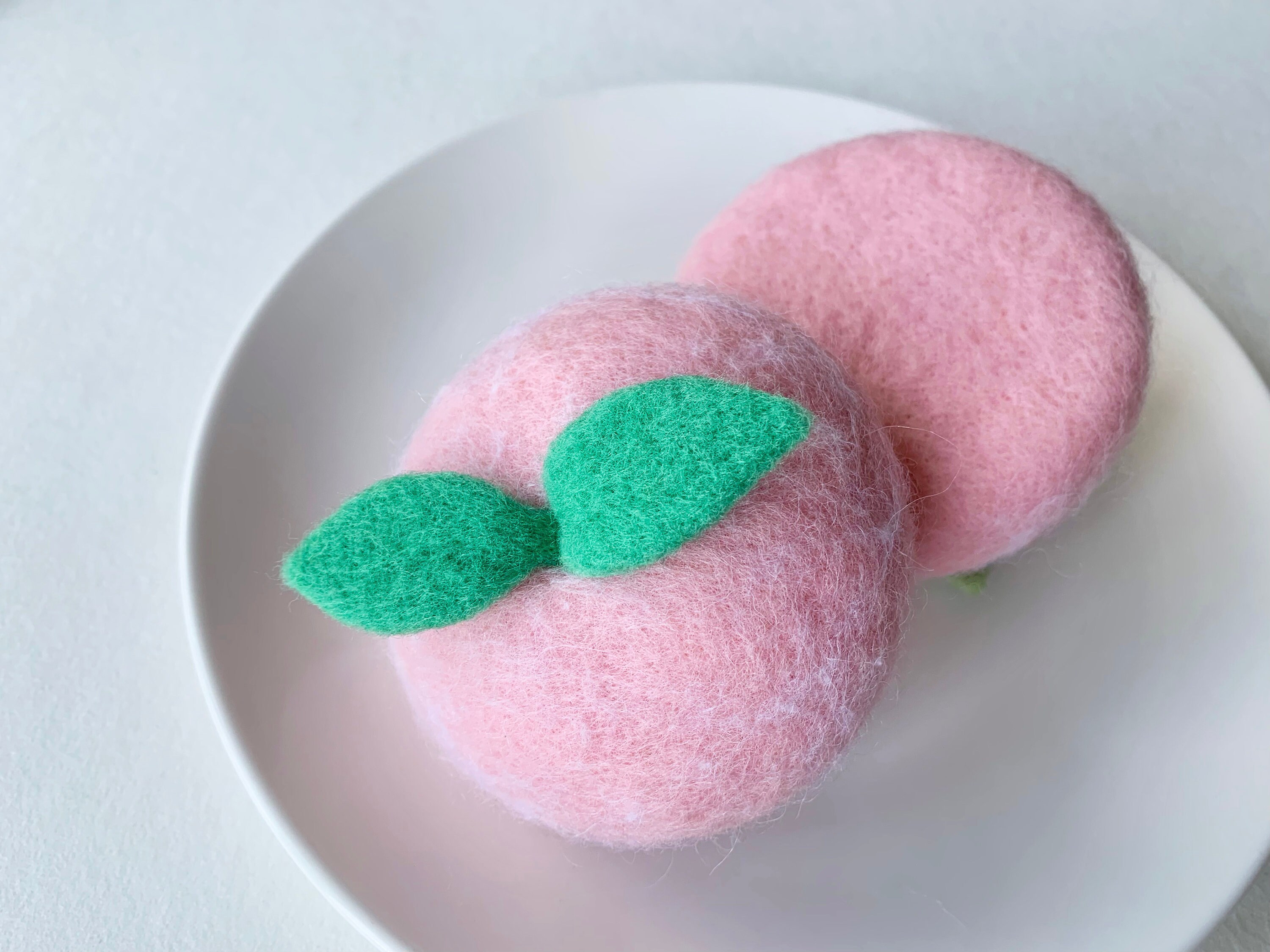 Felted Peach 8cm Wool Felt Peach Felted Peaches Peach | Etsy