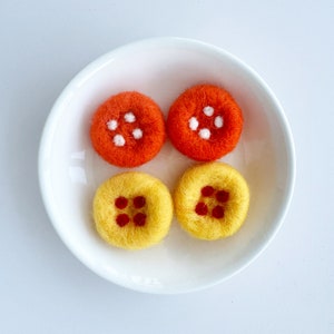 Felt Buttons, 8 Colors, Wool Felt Buttons for Making Baby Nursery Decor ...