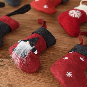 Felted Sock Ornaments Felt Christmas Stockings Wool Felt - Etsy