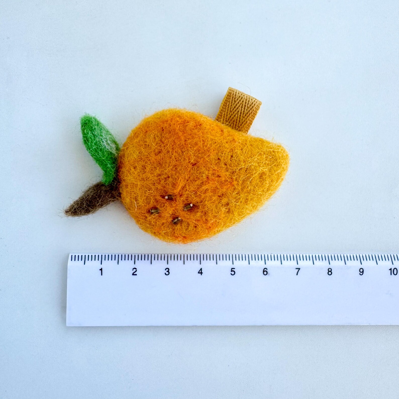 Felt Mango Hair Clip, Tropical Fruit Hair Accessory - Etsy