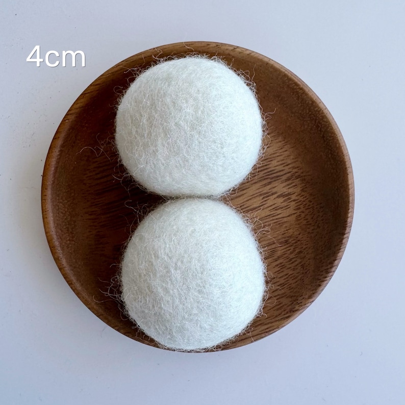 Felt Balls, 4 Sizes, Pom Pom Balls, Ivory White Wool Felt Balls, DIY ...