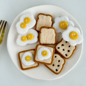 Felted Toast, Felted Bread, Felted Fried Egg, Felted Breakfast, Felt ...