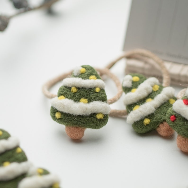 Felted Christmas Tree Needle Felted Christmas Tree Wool Felt - Etsy