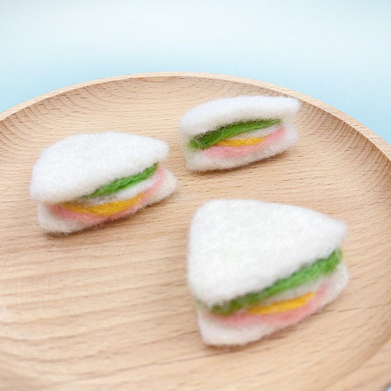 Needle Felted Sandwich Wool Felt Sandwich Felted Food - Etsy