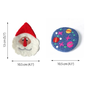 Wool Felt Coasters, 12 Styles Available, Tea Coasters, Needle Felted ...