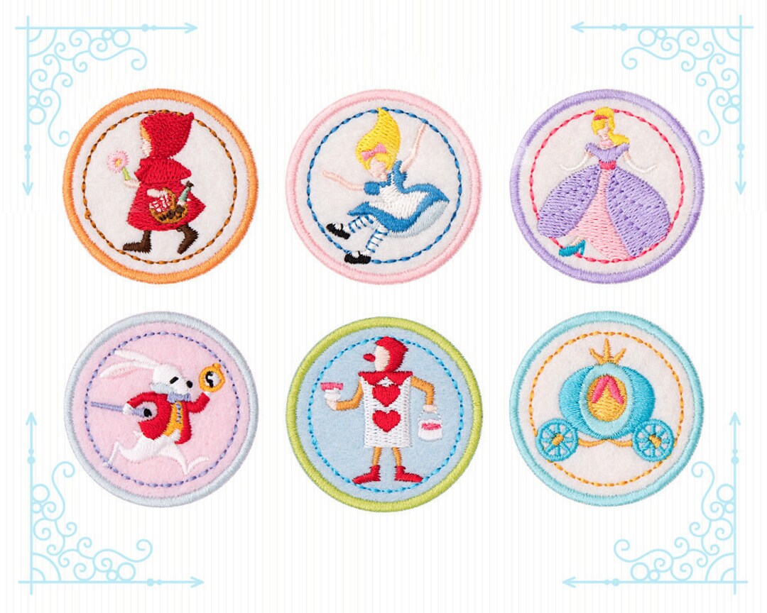 Fairy Tale Themed Embroidered Patch, Iron on Sew on Patches, Fairy Tale ...