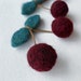 Felt Cherries Felt Shape Felted Shapes Wool Felt Fruit - Etsy