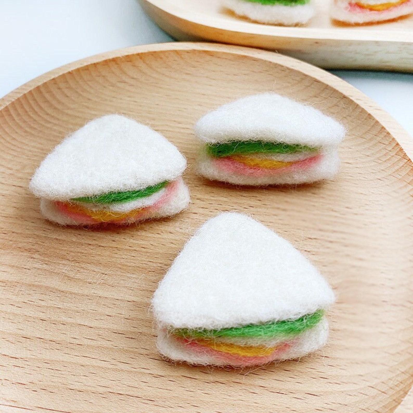 Needle Felted Sandwich Wool Felt Sandwich Felted Food - Etsy