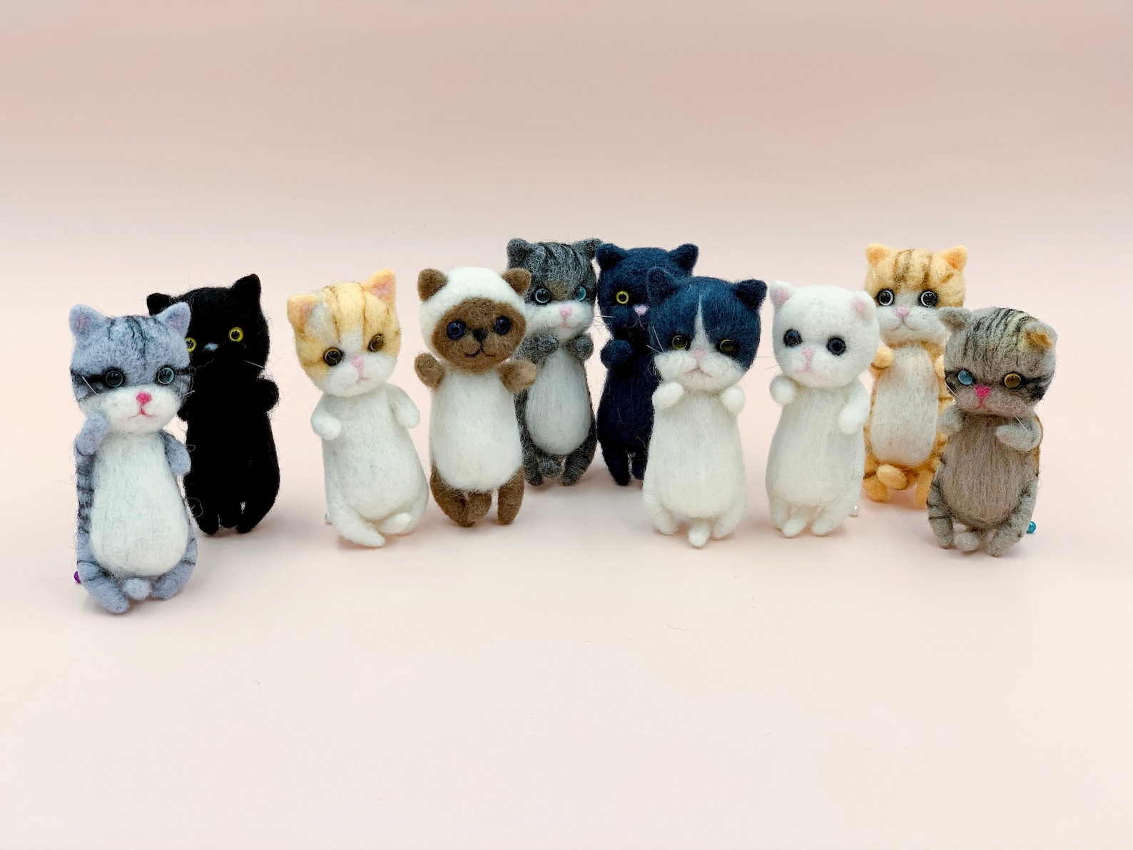 Cat Needle Felting Kit Needle Felt Cat Felted Animal Kit - Etsy