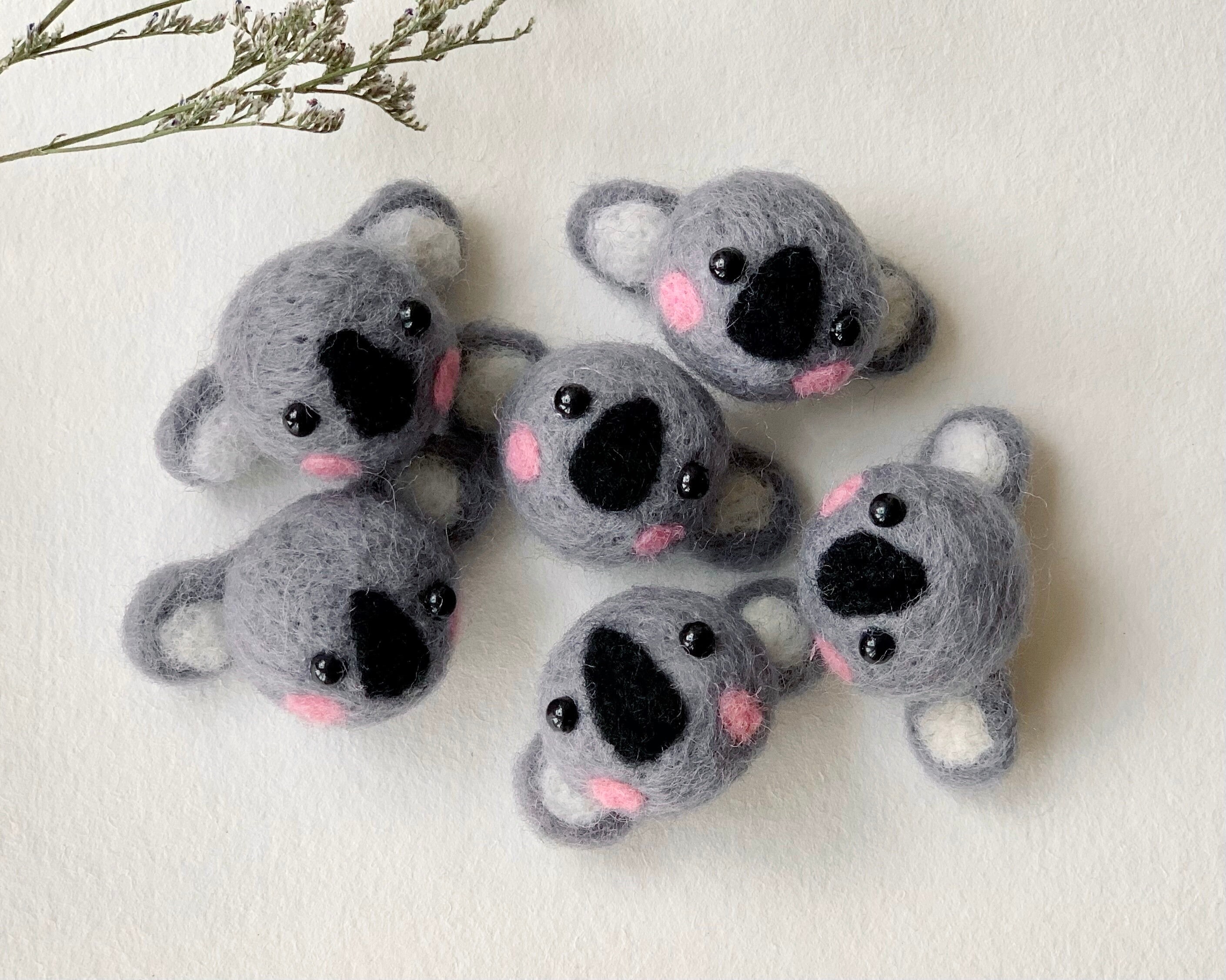 Felted Koala Wool Felt Koala Bear Needle Felted Koala Koala | Etsy