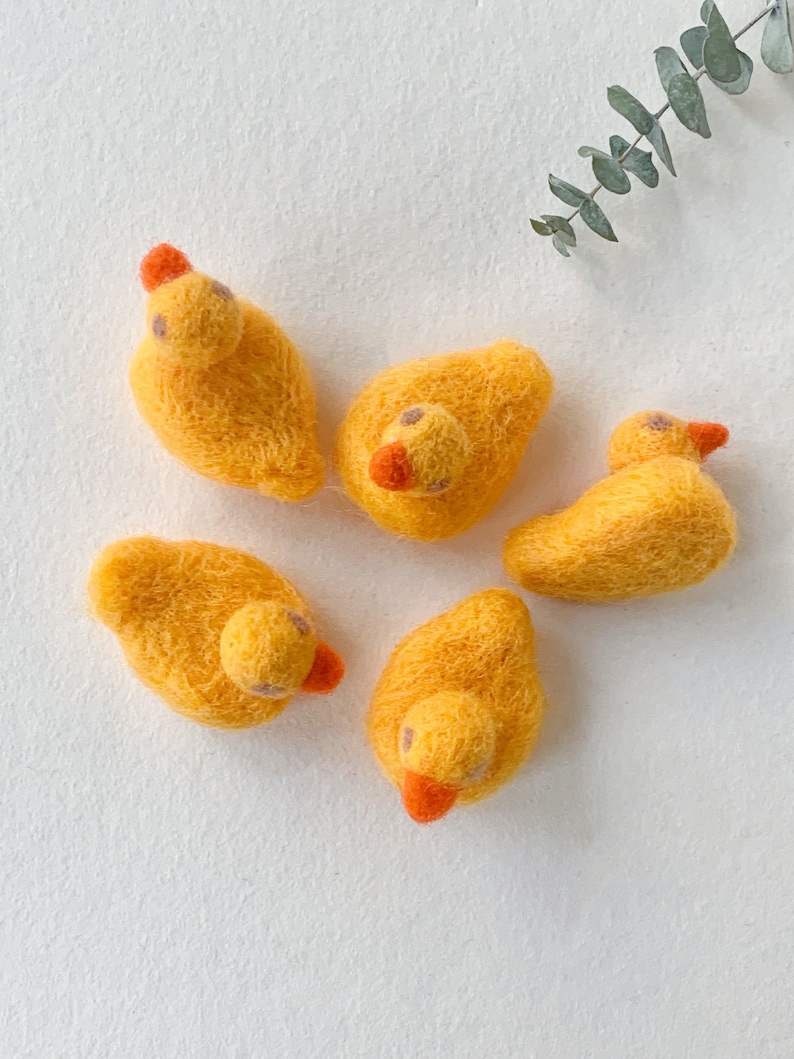Felted Yellow Duck Wool Felt Duck Needle Felt Ducks Felted - Etsy