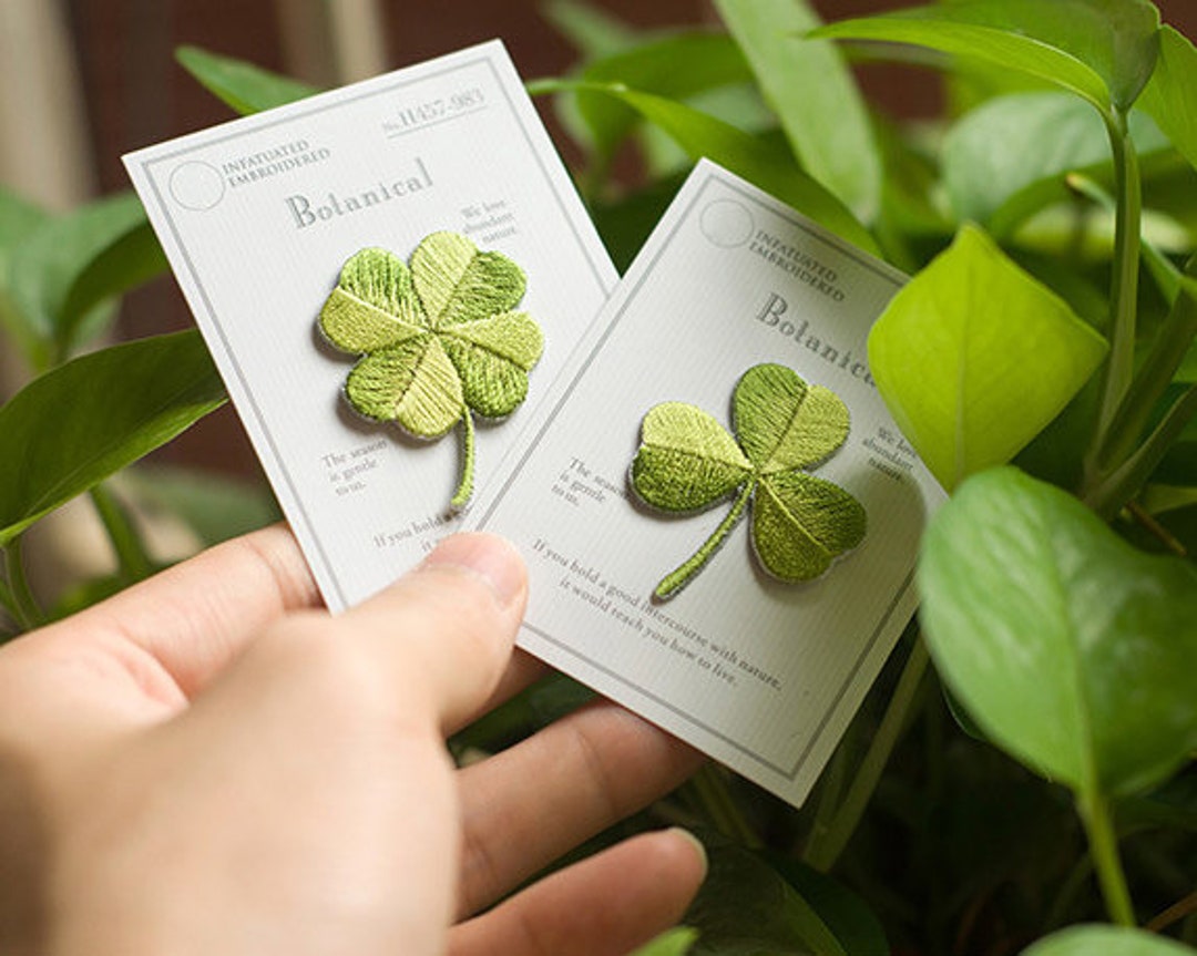 Four Leaf Clover Patch, Embroidered Clover Patch, Lucky Clover Patch ...