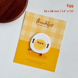 Breakfast Patches, Embroidered Patch, Avocado, Toast, Egg Patches, Self ...