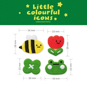 Cute Embroidered Patches, Little Icons Patchs, Self Adhesive Patches ...