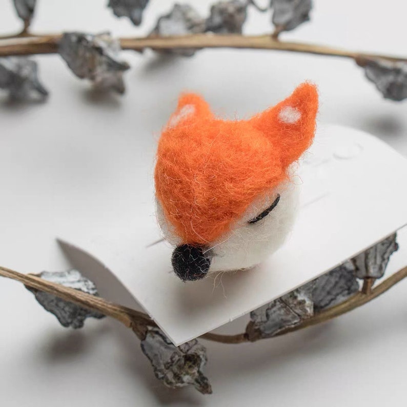 Felted Fox Wool Felt Fox Fox Ornament Needle Felt Fox - Etsy