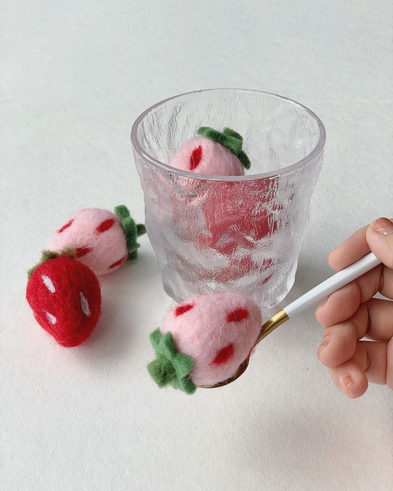 Handmade Needle Felted Strawberry, Summer Decor - Etsy