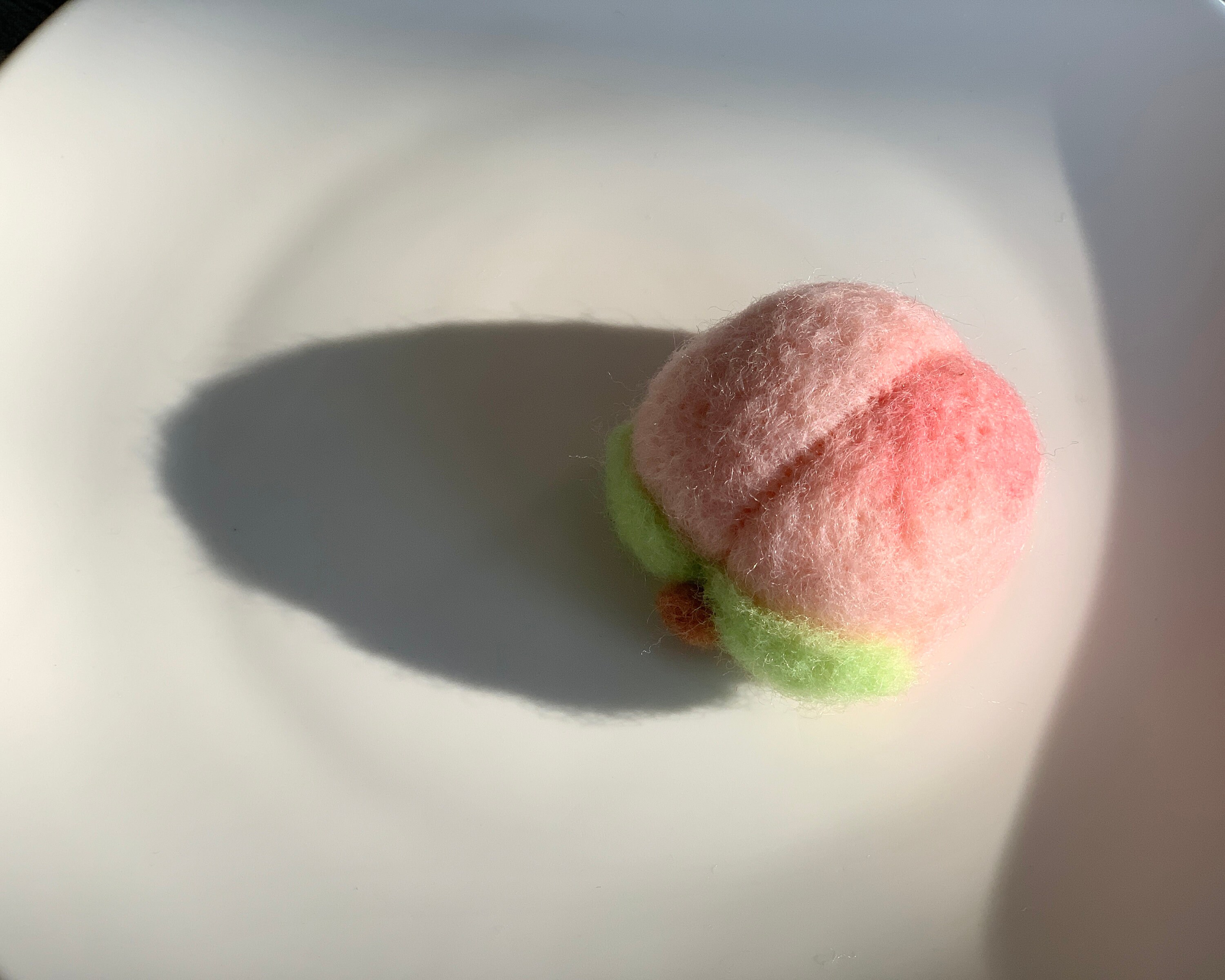 Felted Peach, Wool Felt Peach, Peach Decor, Woolen Peach, Felted Fruit ...