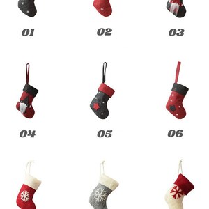 Felted Sock Ornaments Felt Christmas Stockings Wool Felt - Etsy