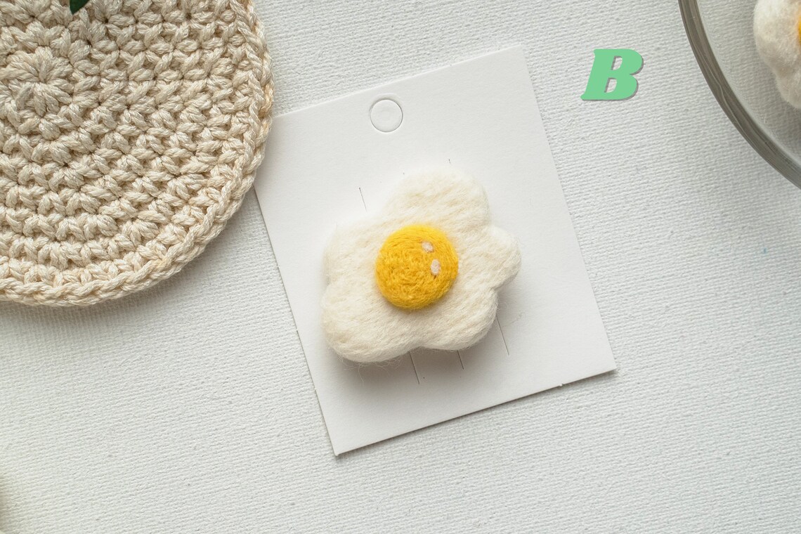 Felted Toast Felted Bread Felted Fried Egg Felted | Etsy