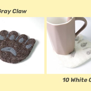 Wool Felt Coasters, 12 Styles Available, Tea Coasters, Needle Felted ...