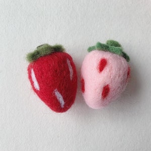 Handmade Needle Felted Strawberry, Summer Decor - Etsy
