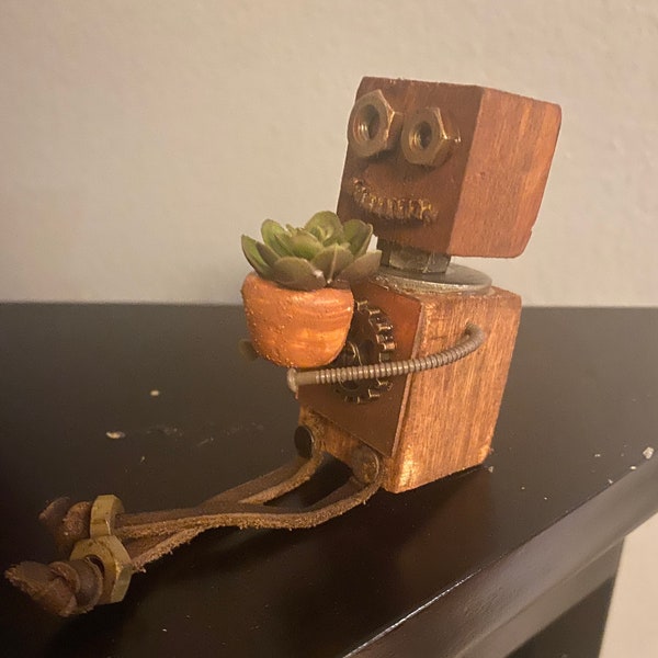Wood Robot - Etsy