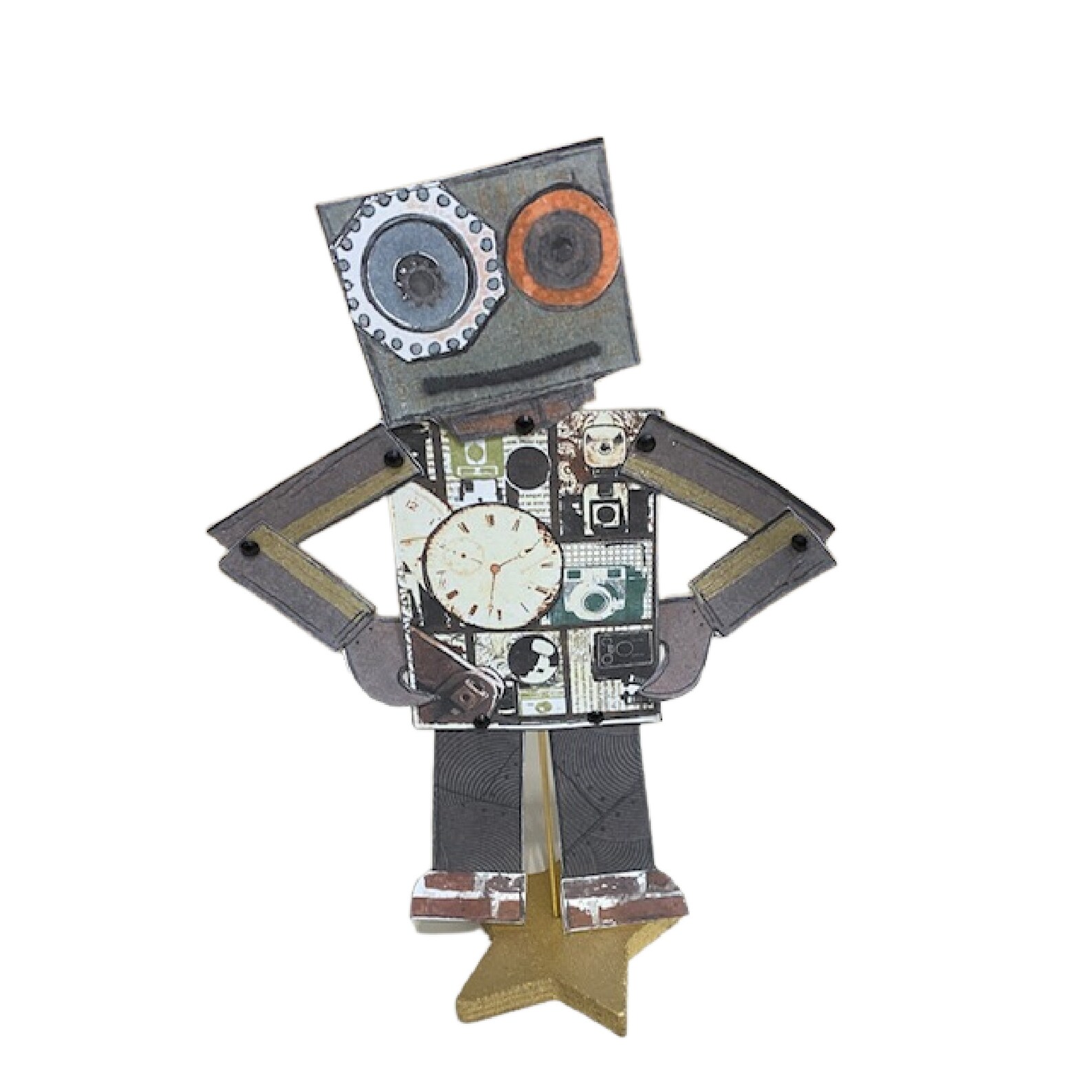 Robot Paper Doll Articulated Paper Doll Kit Craft Kit DIY - Etsy